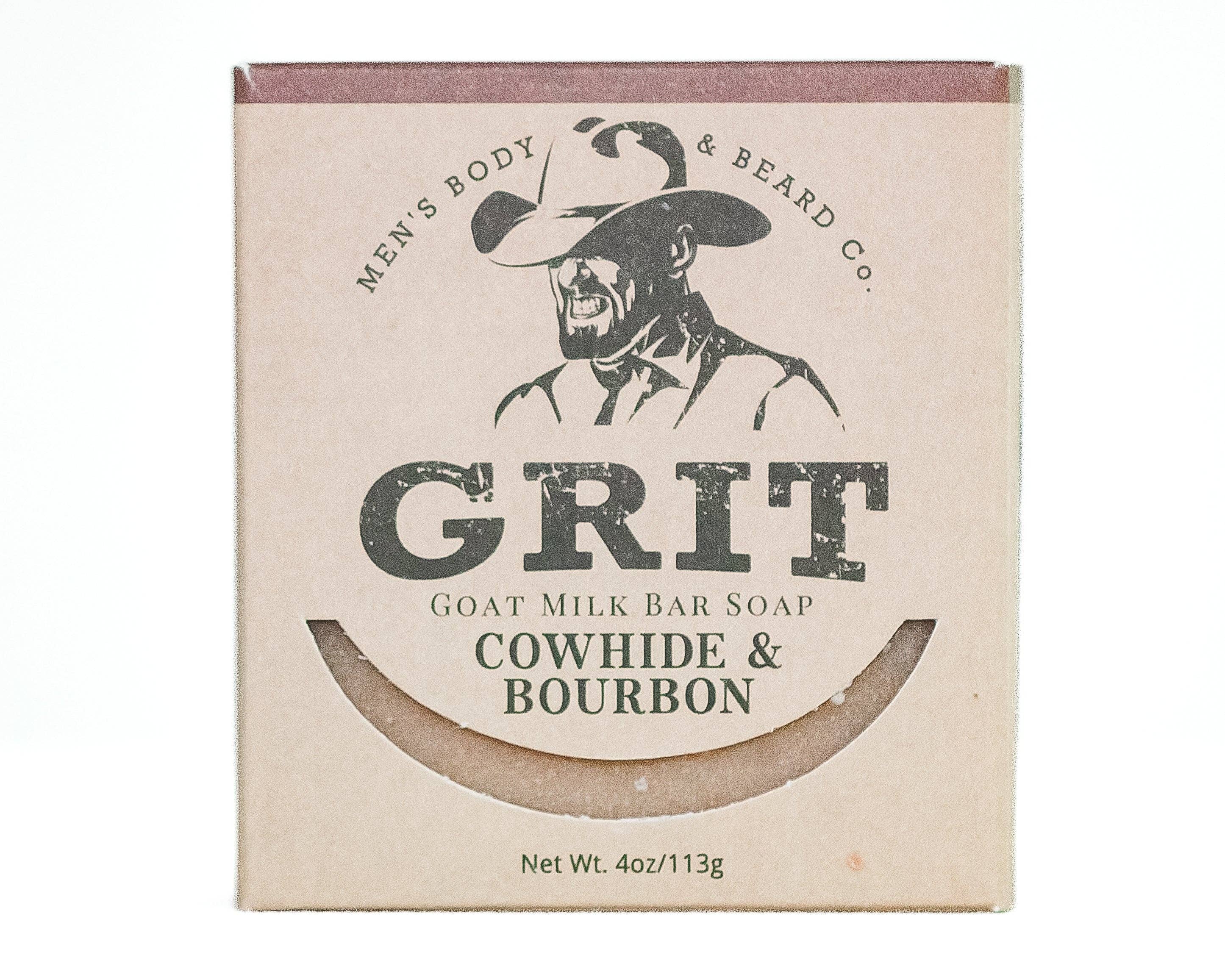 Grit - Cowhide & Bourbon Goat Milk Bar Soap – Finke Farms Beef