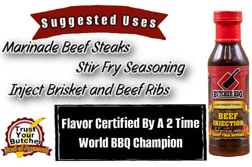 Butcher BBQ - Liquid Beef Injection & Steak Marinade 12oz Plastic Bott ...