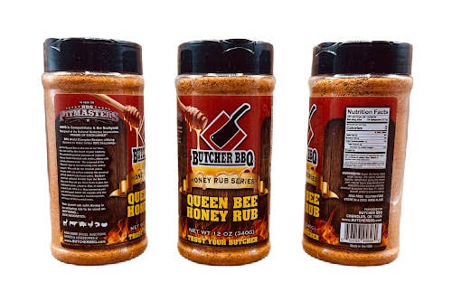 Butcher BBQ - Honey Rub Queen Bee-Sweet with Herb and Hint of Zesty Ci ...